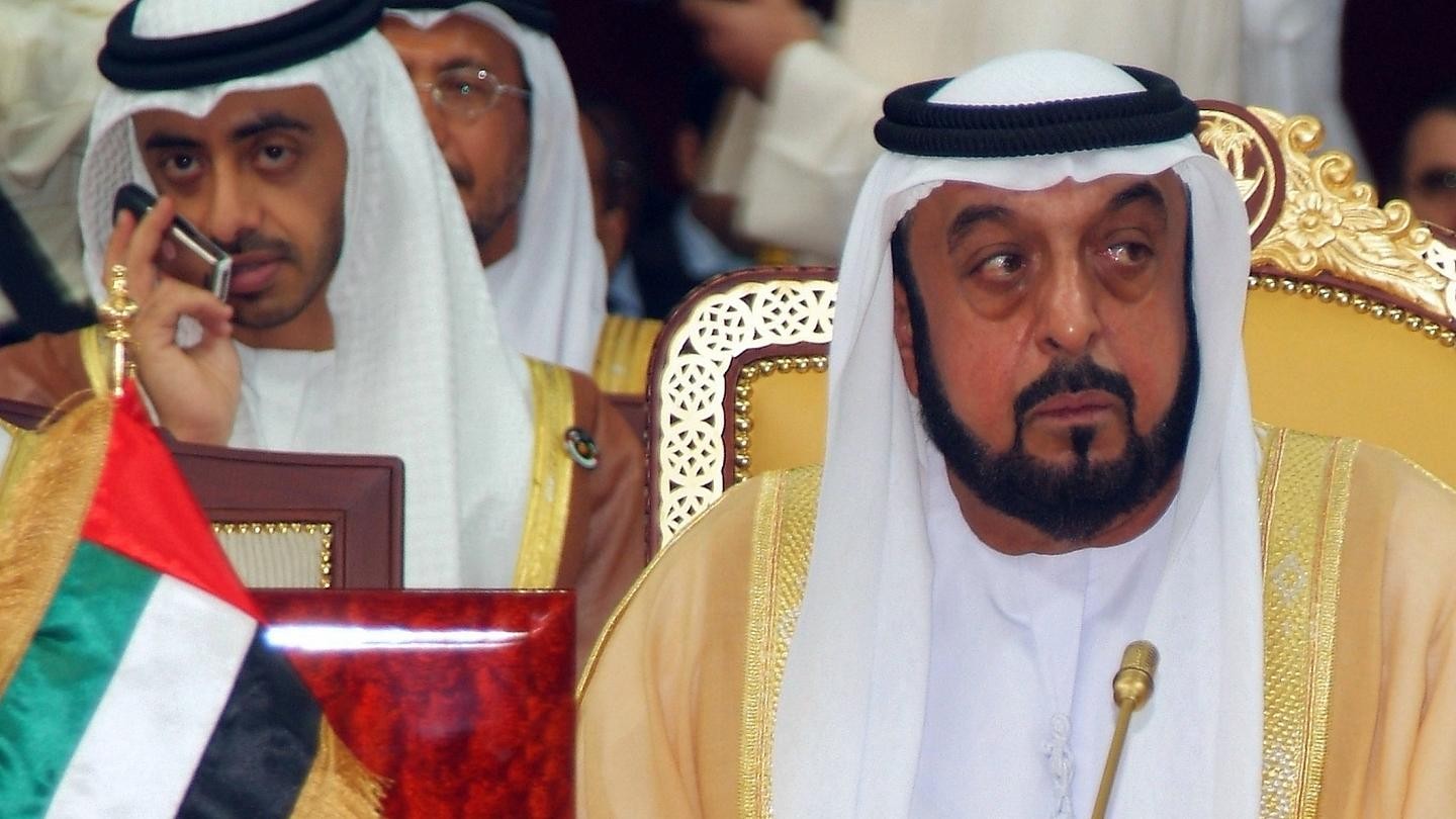 The first anniversary... Khalifa bin Zayed Al Nahyan, leader of the ...